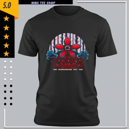 The Demogorgon Got You Stranger Things Game Over Pixel Art Shirt - KING ...